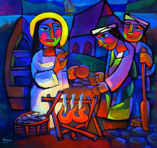 He Qi, Jesus Appears to the Disciples – Matthew Erickson