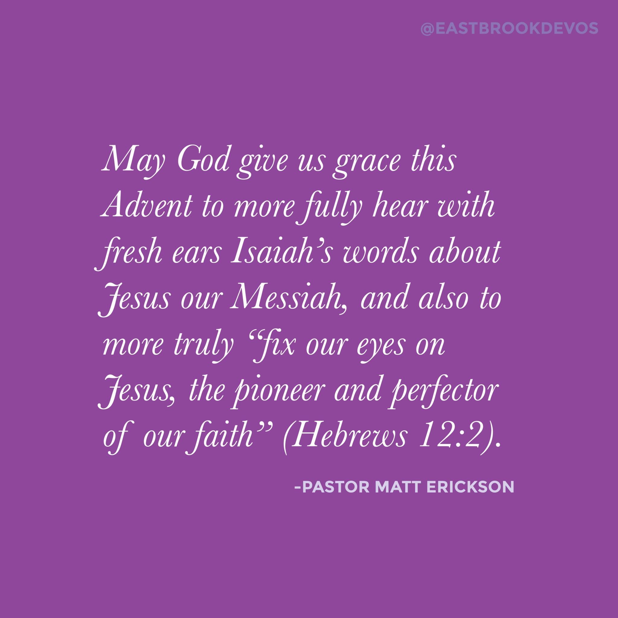 Joining the Journey of Advent: 2024 Advent Devotional from Eastbrook ...